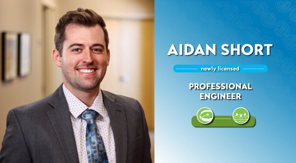 Aidan Short Earns his PE - Hoyle Tanner